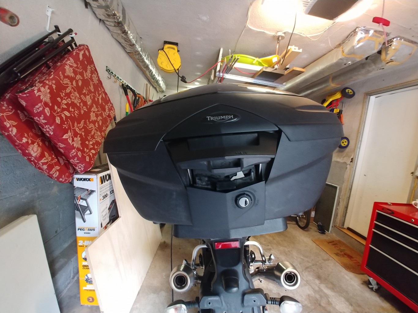 SOLD: Tiger Top Box & Mounting plates; Remus full exhaust; Mr Ed's Moto ...